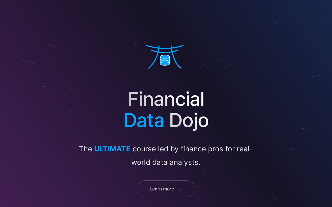 Financial Data Dojo